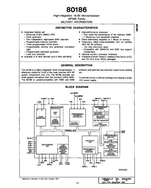 intel 80186 microprocessor pdf